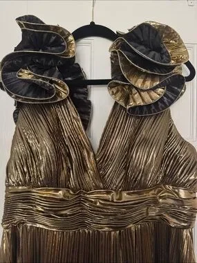 Mac Duggal | Dresses | Mac Duggal Gold Gown | Poshmark